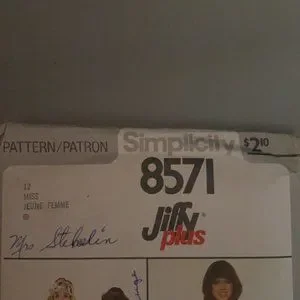 Simplicity | Other | Vintage 978 Simplicity 8571 Jiffy Plus Dress ...